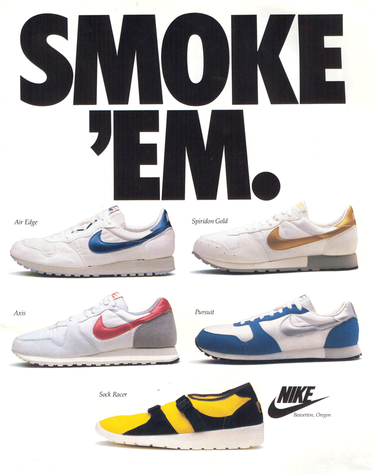 Retro Ad From June 1986 - Nike - Smoke 'Em – The Runner's Shop